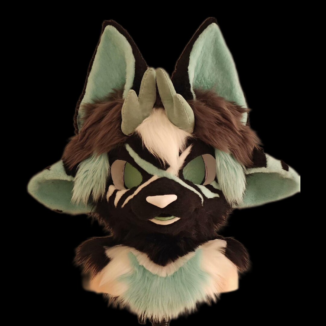 Fursuit Head, Kemono Furry Pre-made Head, Furry Cosplay, Fantasy ...