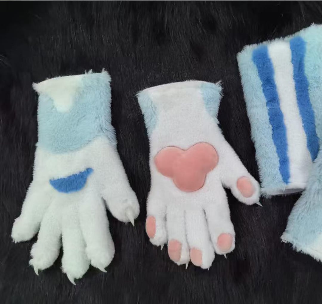 Custom Fursuit Paws, Kigurumi Paws With Pads, Furry Slimmer Kig Version ...