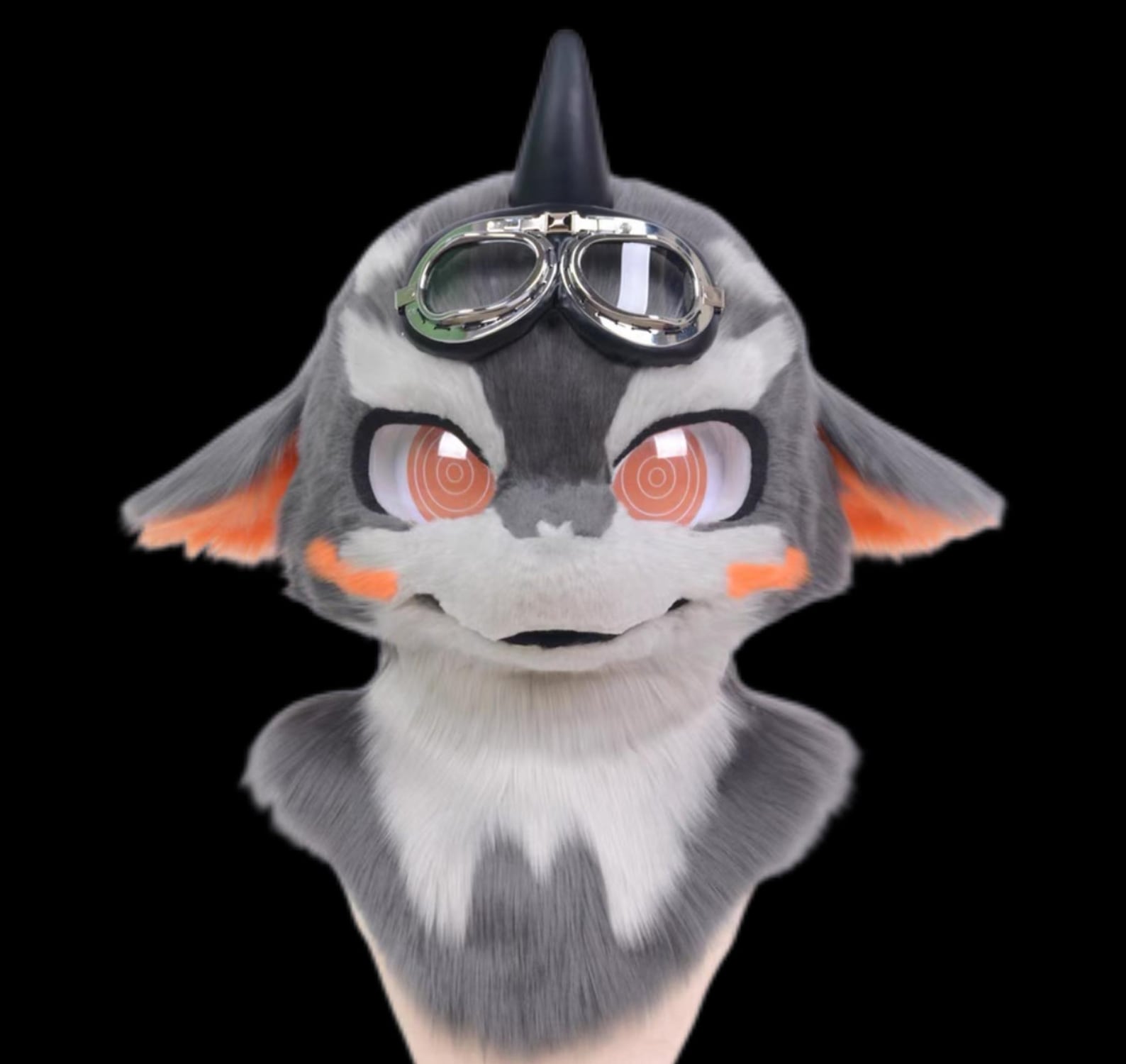 Cool Shark Fursuit Head, "pilot Shark" Fantasy Creatures, Furry Pre ...