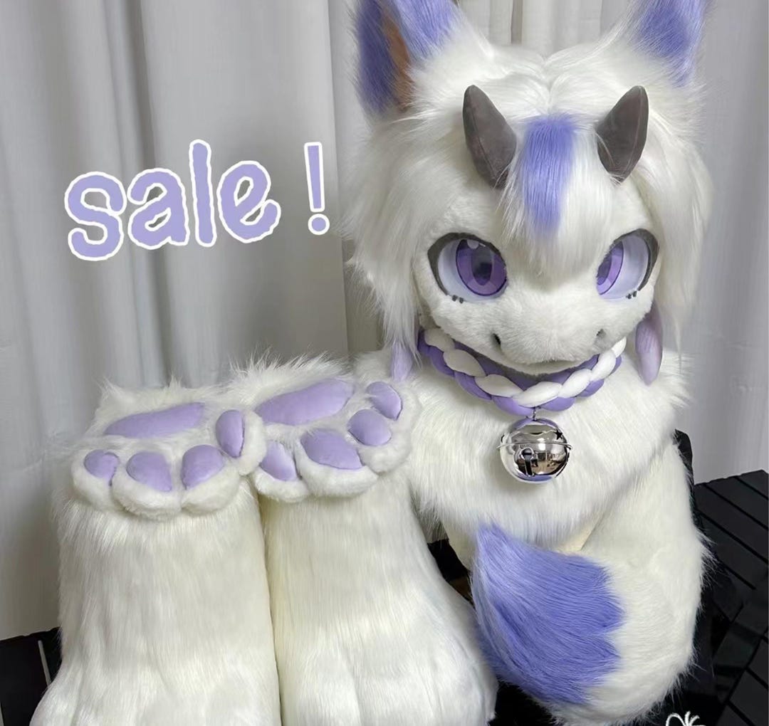Fursuit Head Head, Claw, Foot and Tail, Furry Cosplay,fantasy Creatures ...