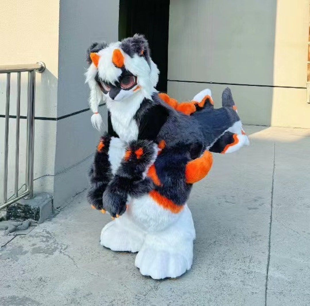 Fursuit Head Full Body, Furrynew Pre-made Fur Head, Furry Cosplay, Full ...