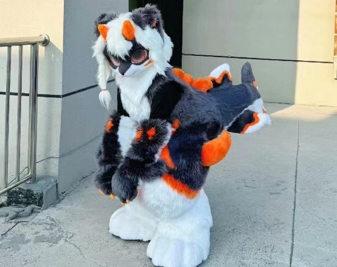 Fursuit Head Full Body, Furrynew Pre-made Fur Head, Furry Cosplay, Full ...