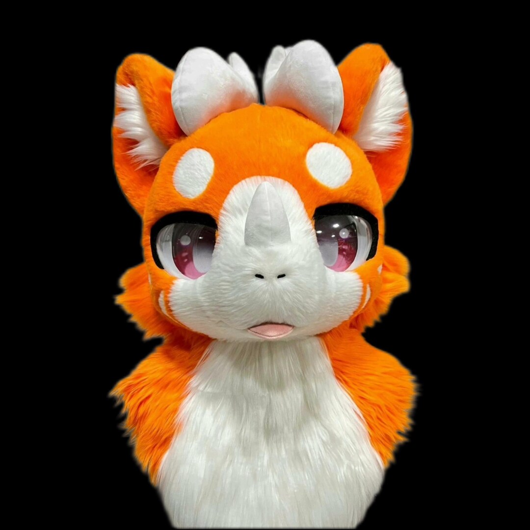 Kemono Fursuit Head, Furry Pre-made Fur Head + Head + Paw + Leg + Feet ...