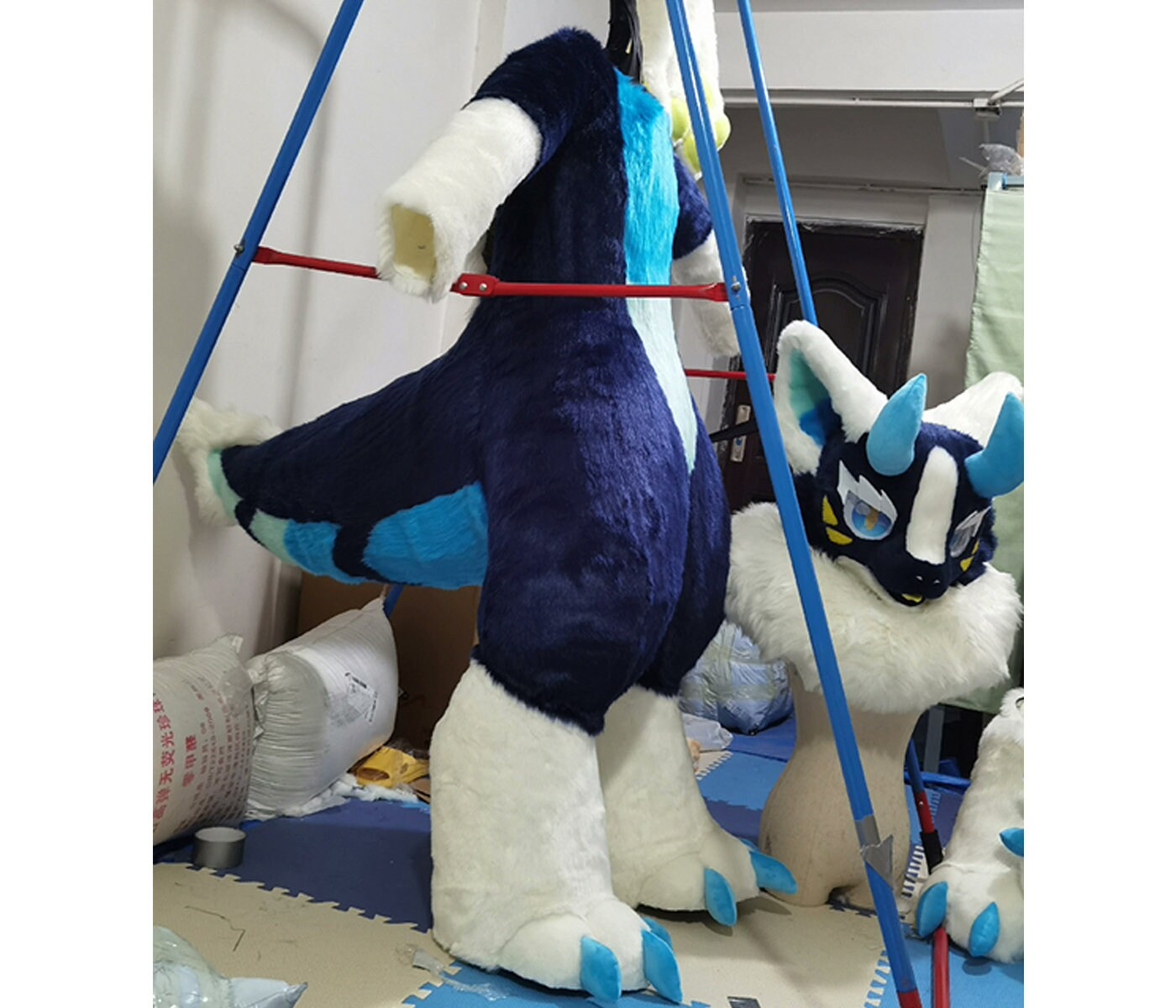 Fursuit Head Full Body, Furrynew Pre-made Fur Head, River Ninja, Furry ...