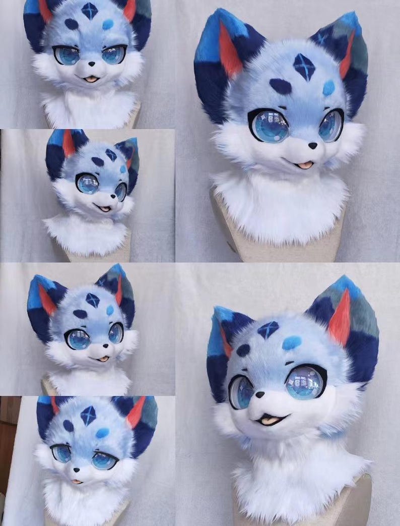 Furry Head Custom, Fursuit Full Suit Custom Commission, Furry Head Body ...