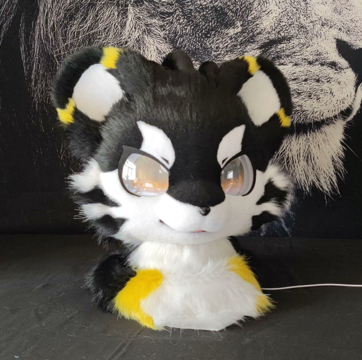 Fursuit Head Head Only, Furry Cosplay,lightning Mouse - Etsy UK