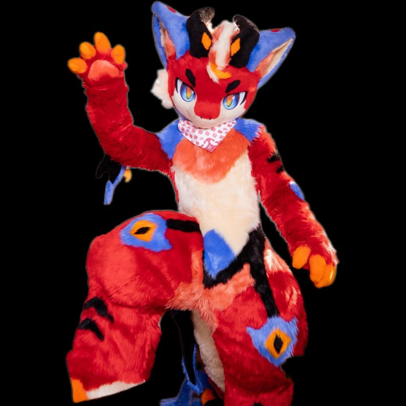 Fursuit Full Body, Furrynew Pre-made Fur Head, Furry Cosplay, Full ...