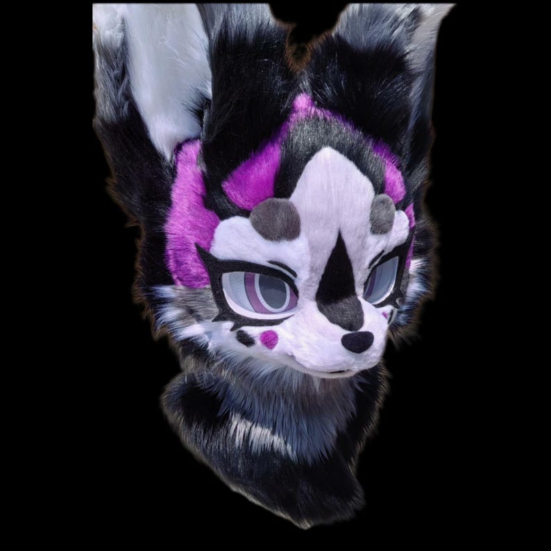 Fursuit Head, Furry Pre-made Fur Head, Furry Cosplay,fantasy Creatures ...
