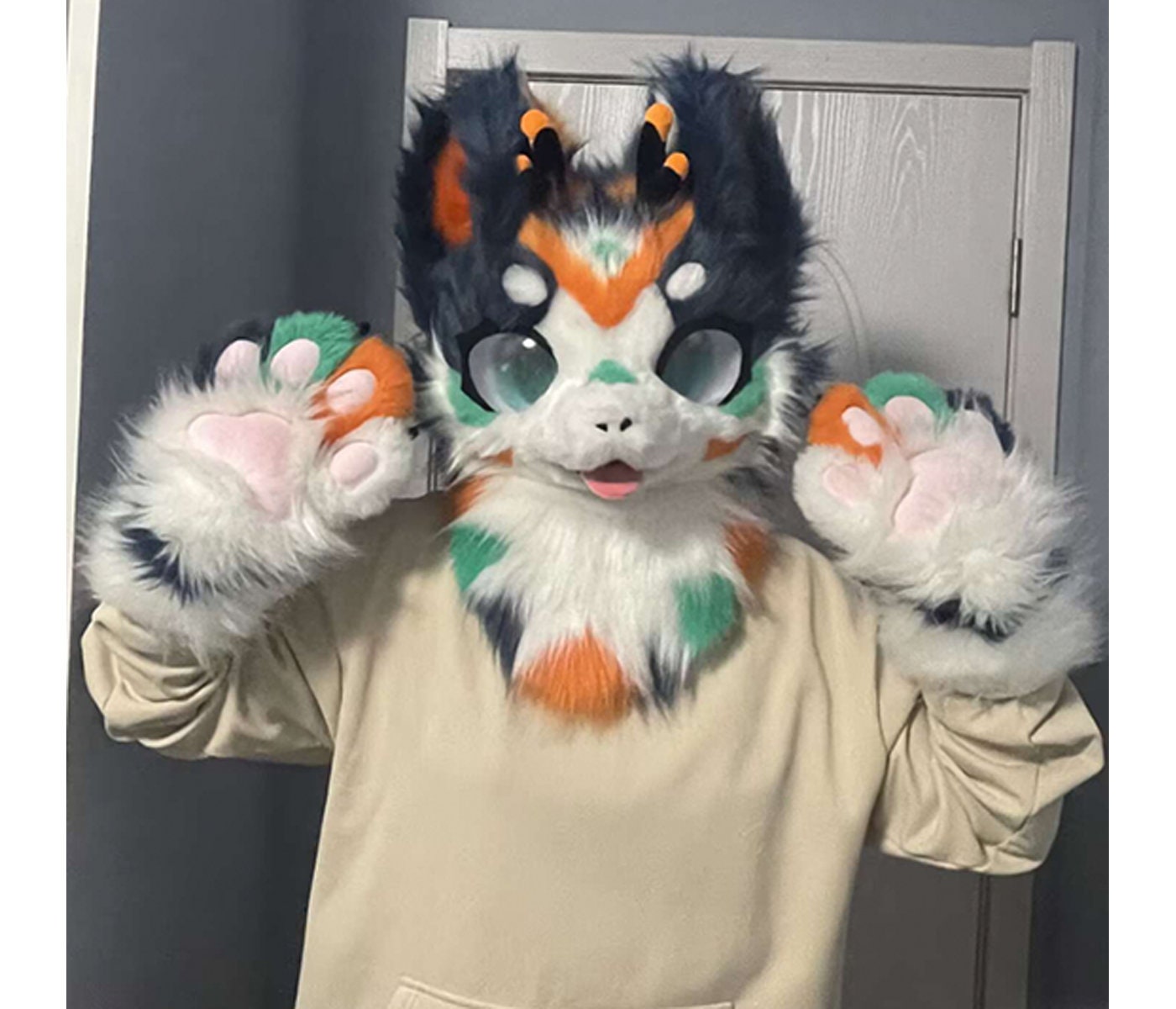 Fursuit Head Full Body, Furrynew Pre-made Fur Head, Furry Cosplay, Full ...