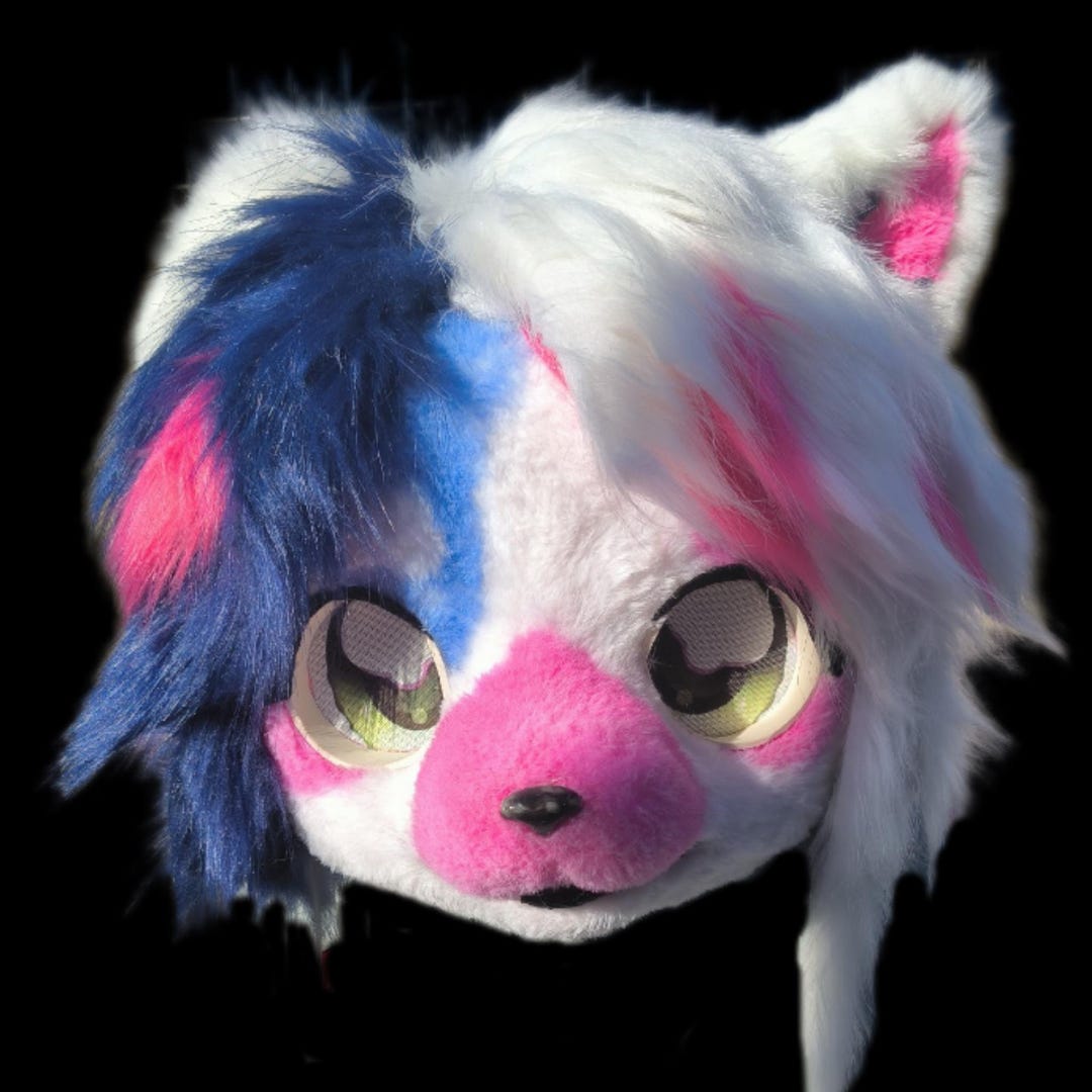 Fursuit Head, Furry Pre-made Fur Head, Furry Cosplay,fantasy Creatures ...