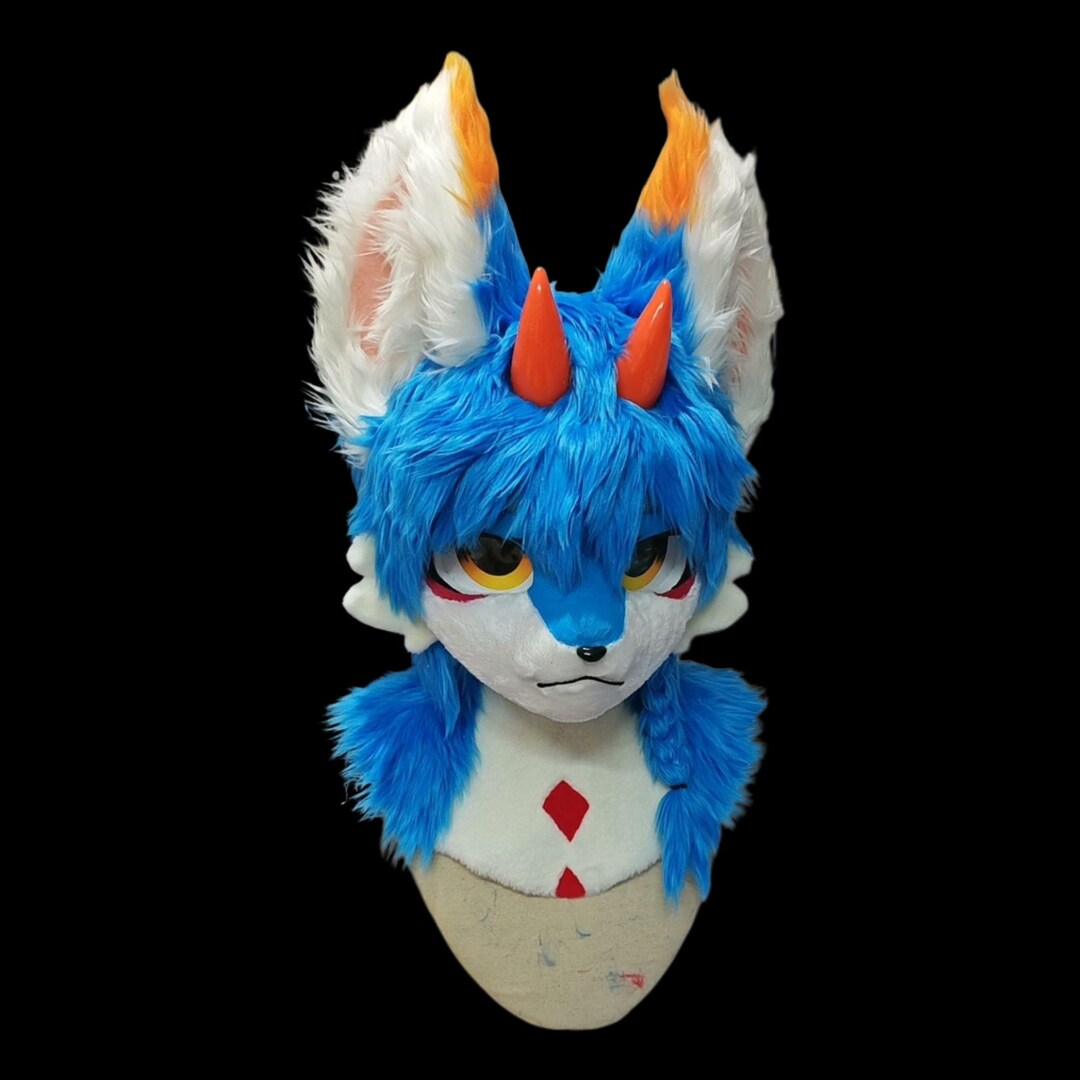Birdie Fursuit Head, Kemono Furry Pre-made Head, Furry Cosplay, Fantasy ...
