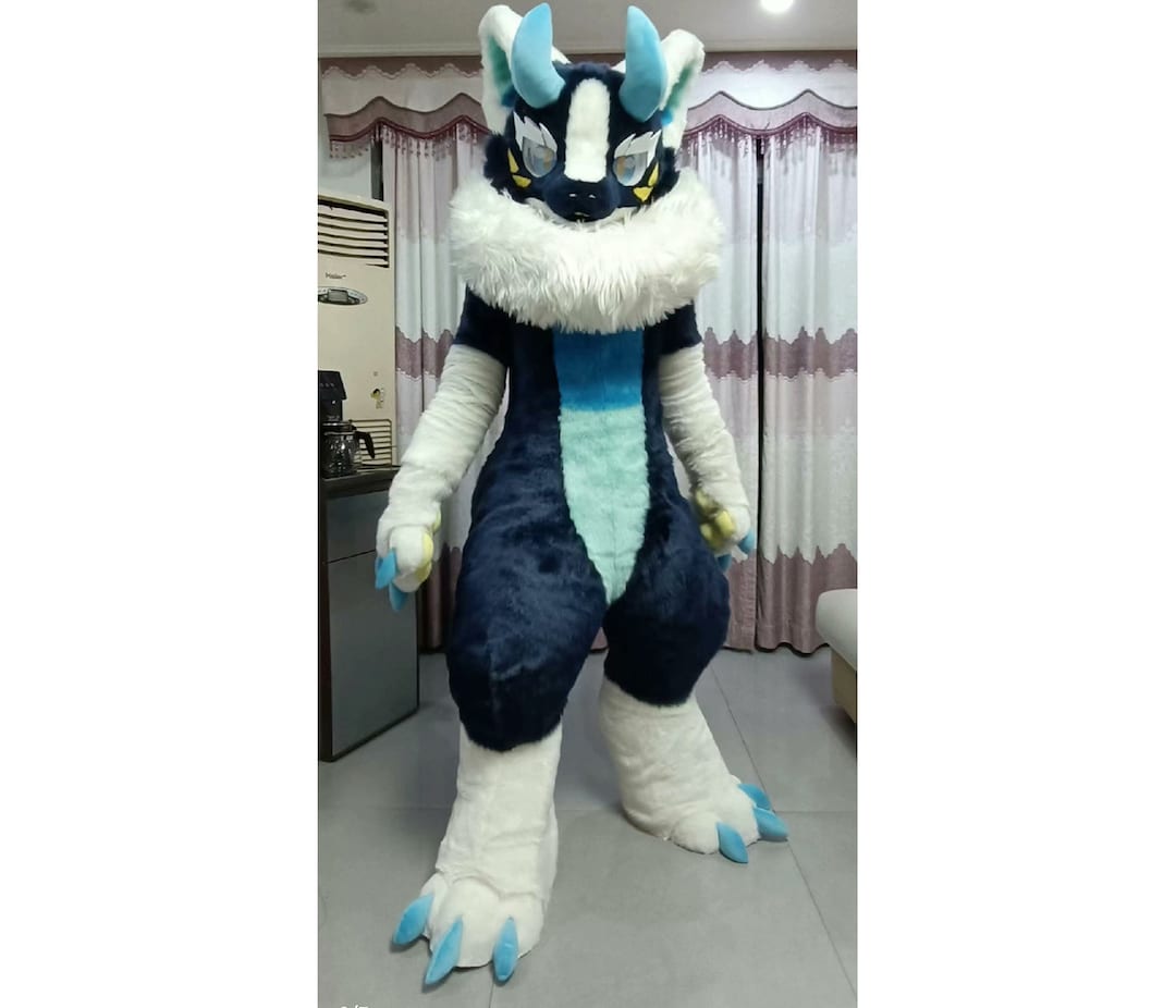 Fursuit Head Ganzkörper, FurryNeue vorgefertigte Fur Head, Fluss Ninja ...