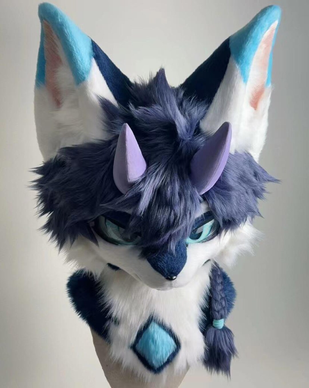 Fursuit Head, Furry Pre-made Fur Head, Furry Cosplay,fantasy Creatures ...