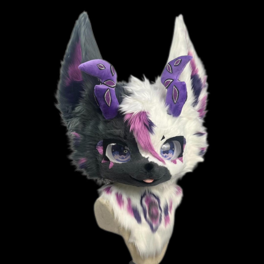 Fursuit Head, Furry Pre-made Fur Head, Furry Cosplay,fantasy Creatures ...