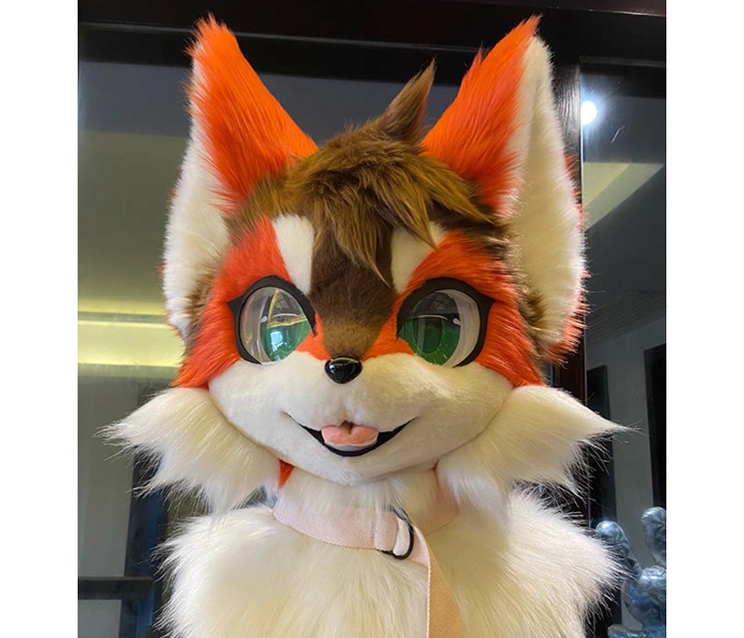 Fursuit Head, Furry Pre-made Fur Head , Furry Cosplay,fantasy Creatures ...
