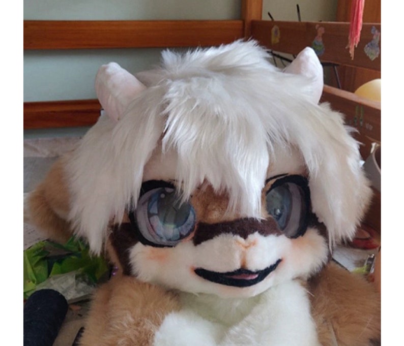 Fursuit Head, Furry Pre-made Fur Head and Claw, Furry Cosplay,fantasy ...