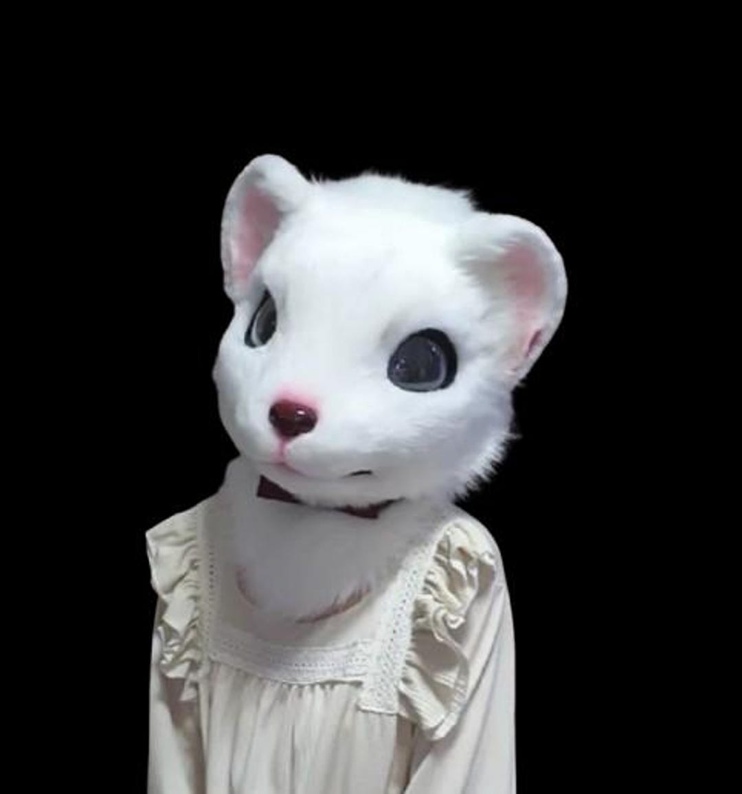 Realistic Ferret Fursuit Head, Furry Cosplay - Etsy