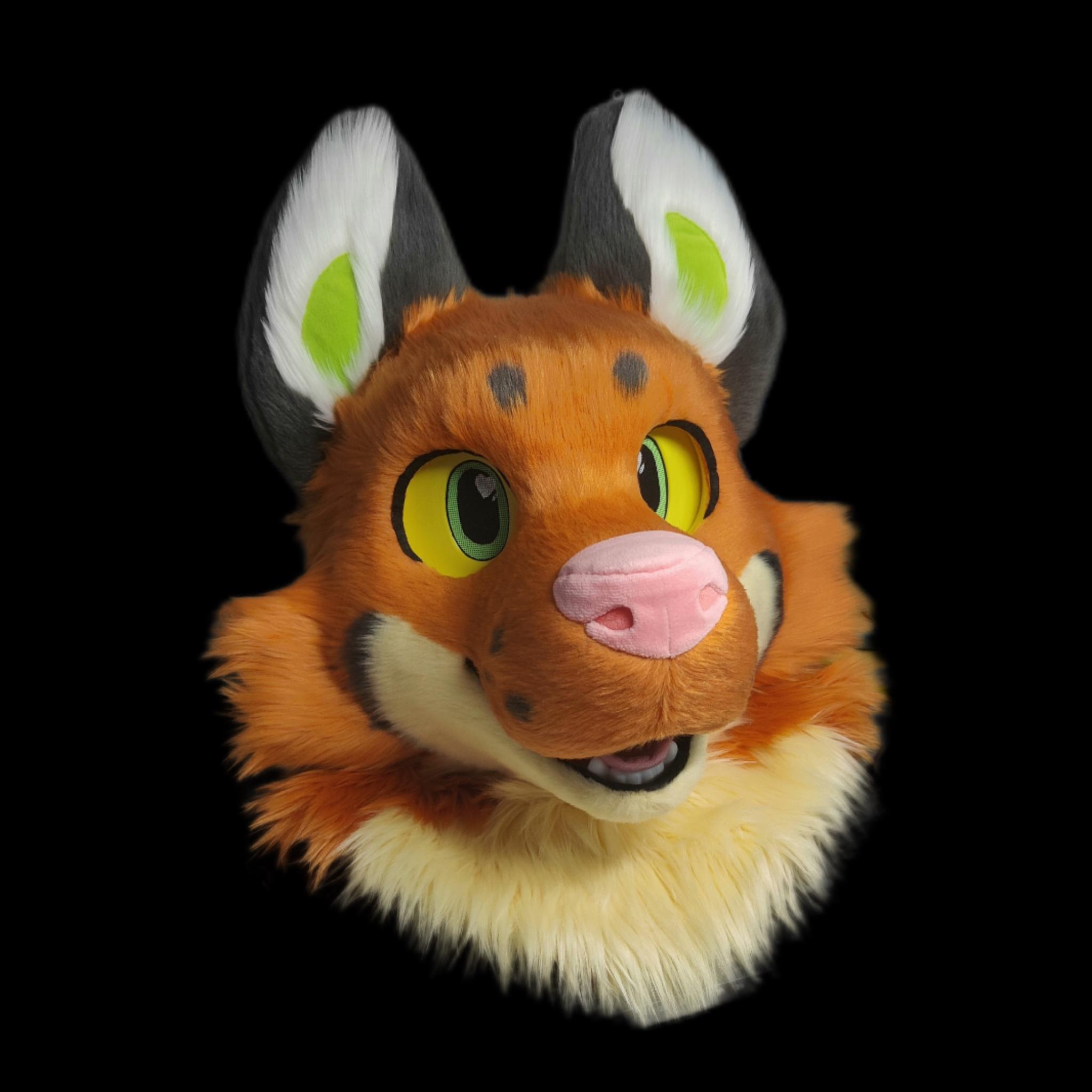 Toony Fox Fursuit Head, Kemono Furry Pre-made Head, Furry Cosplay ...