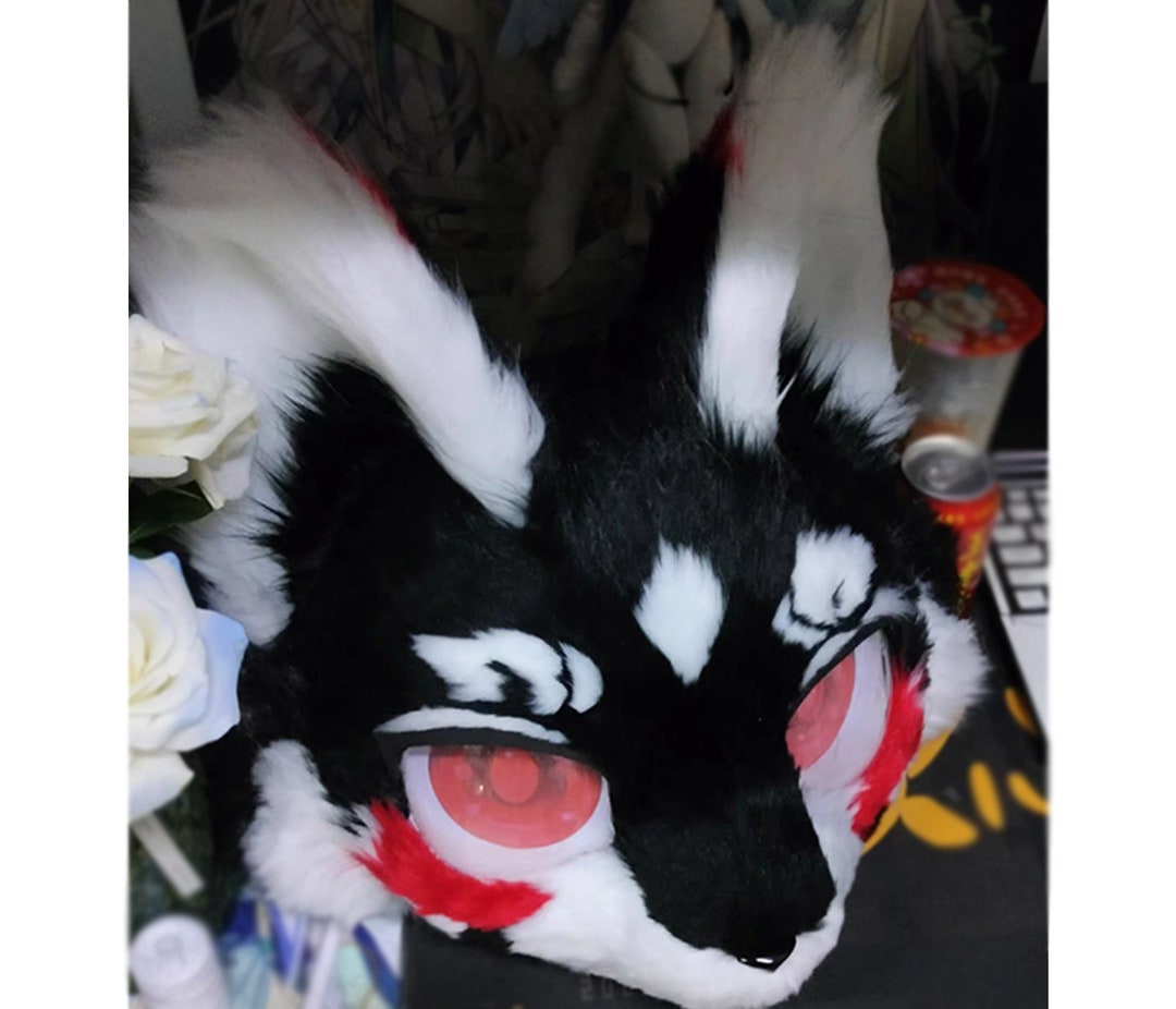 Fursuit Head, Furry Pre-made Fur Head, Furry Cosplay,fantasy Creatures ...