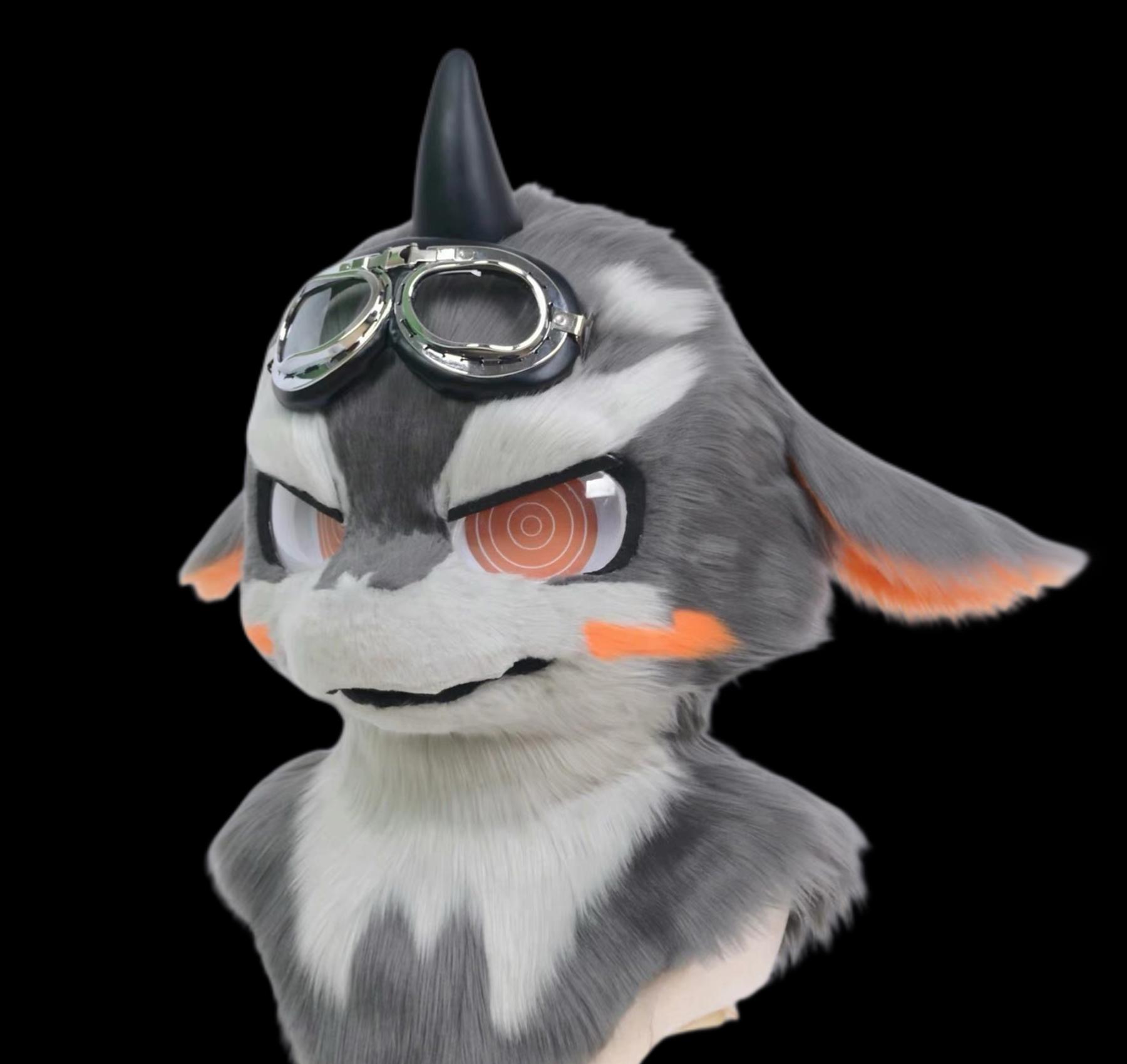 Cool Shark Fursuit Head, "pilot Shark" Fantasy Creatures, Furry Pre ...