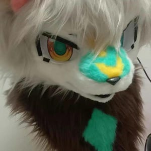 Fursuit Head, Furry Pre-made Fur Head, Furry Cosplay,fantasy Creatures ...