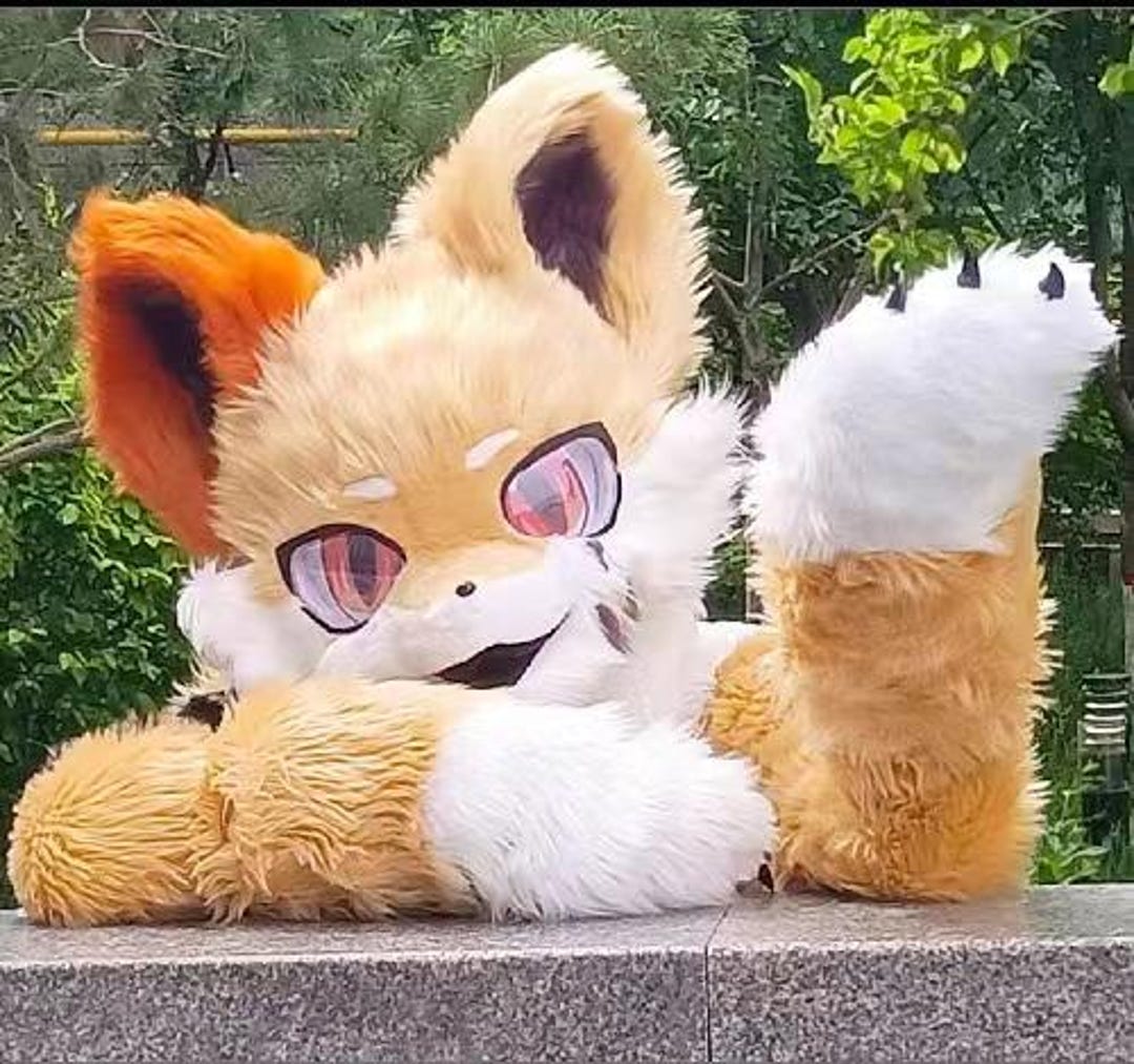 Fursuit Head Full Body, Furrynew Pre-made Fur Head, Furry Cosplay, Full ...