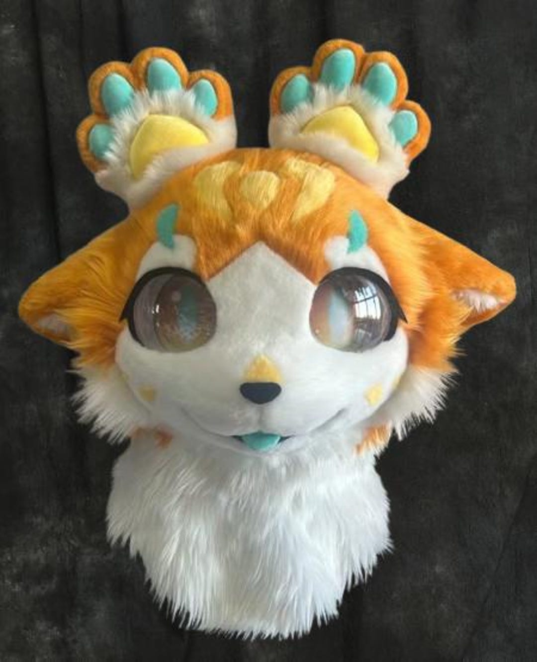 Fursuit Head Head Only, Furry Cosplay,fantasy Creatures, Dog Fursuit ...