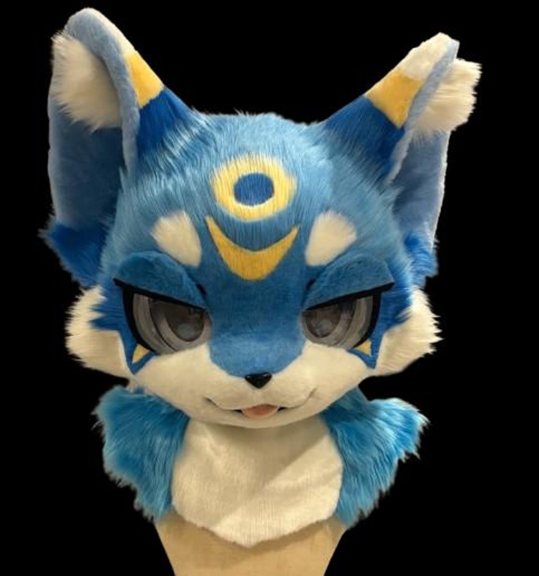 Fursuit Head- Head Only, Furry Cosplay,fantasy Creatures,german ...