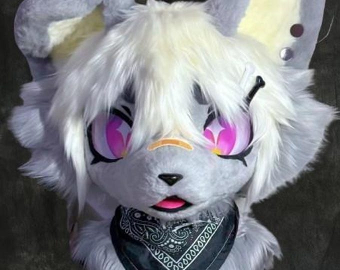Fursuit Head Head Only, Furry Cosplay,fantasy Creatures,dog Fursuit ...