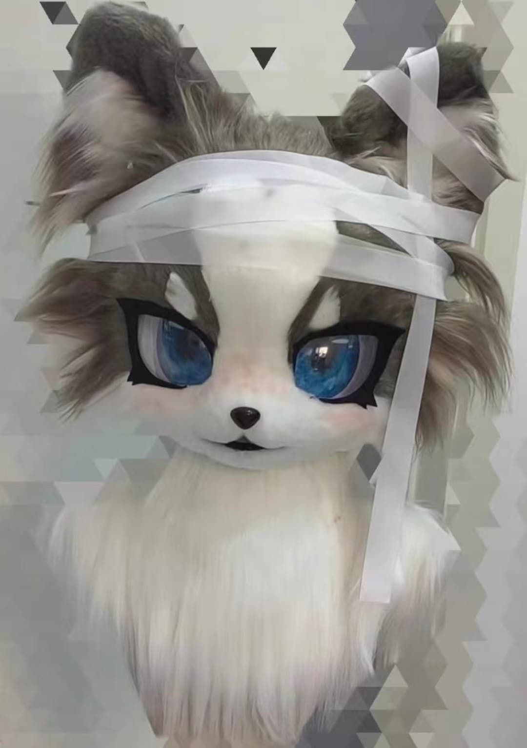 Fursuit Head, Furry Pre-made Fur Head, Furry Cosplay,fantasy Creatures ...