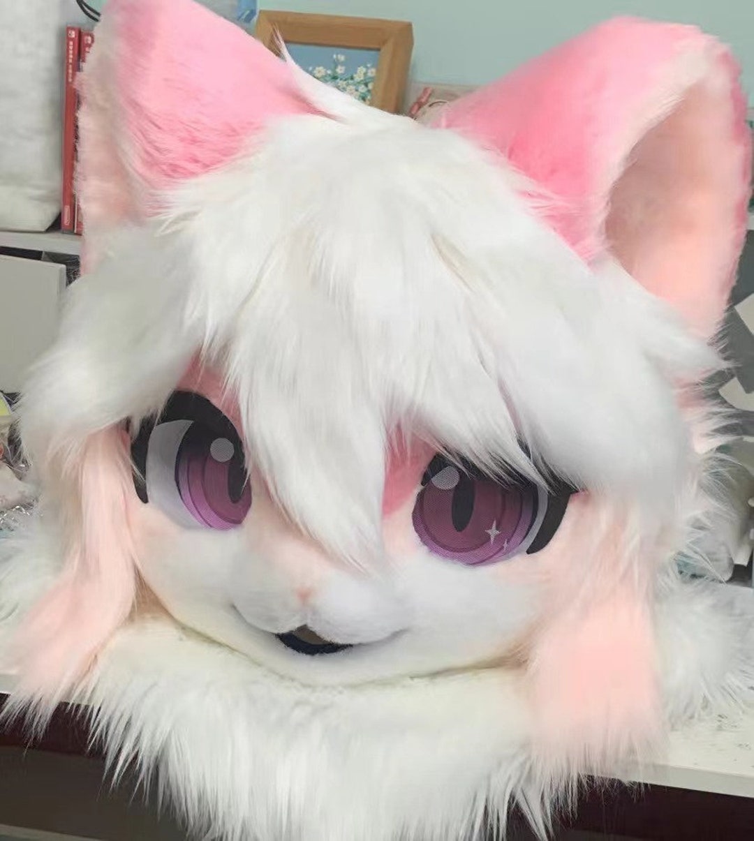 Fursuit Head, Furry Pre-made Fur Head Claws, Furry Cosplay,fantasy ...