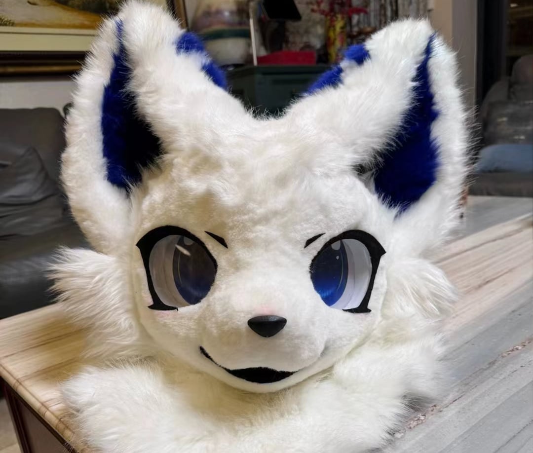 Fursuit Head, Furry Pre-made Fur Head, Furry Cosplay,fox Fursuit Head ...