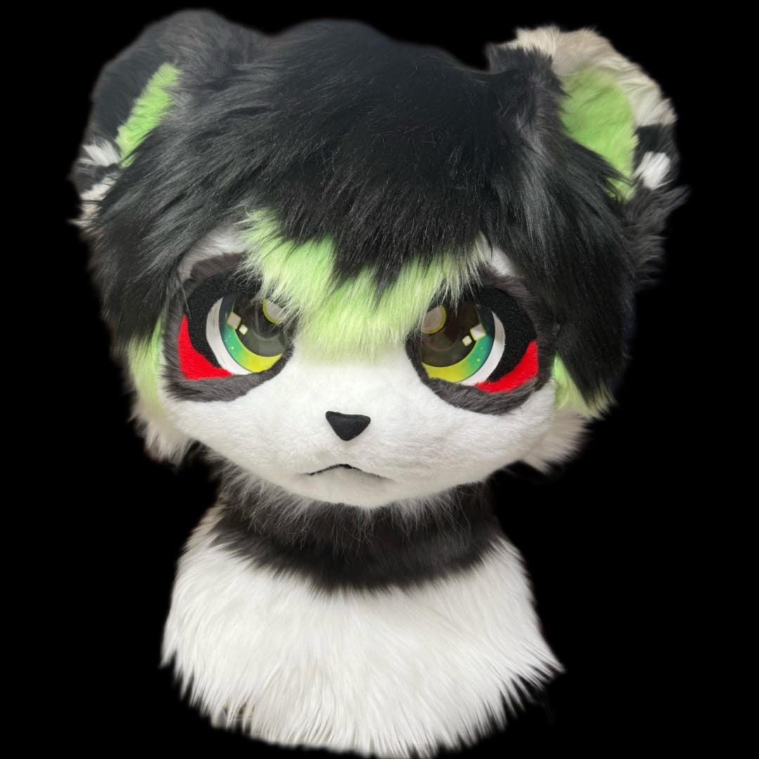 Fursuit Head, Furry Pre-made Fur Head, Furry Cosplay,fantasy Creatures ...