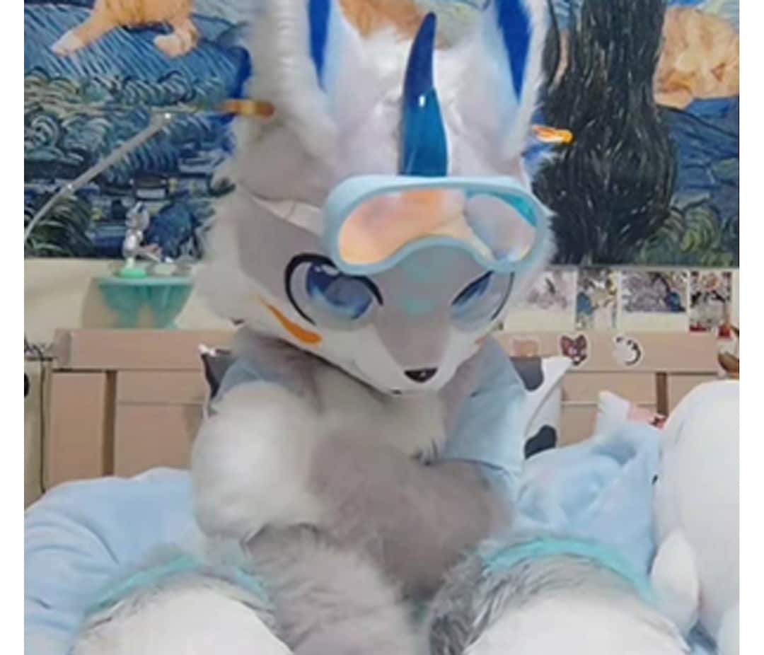 Fursuit Head, Furry Pre-made Fur Head, Furry Cosplay,fantasy Creatures ...