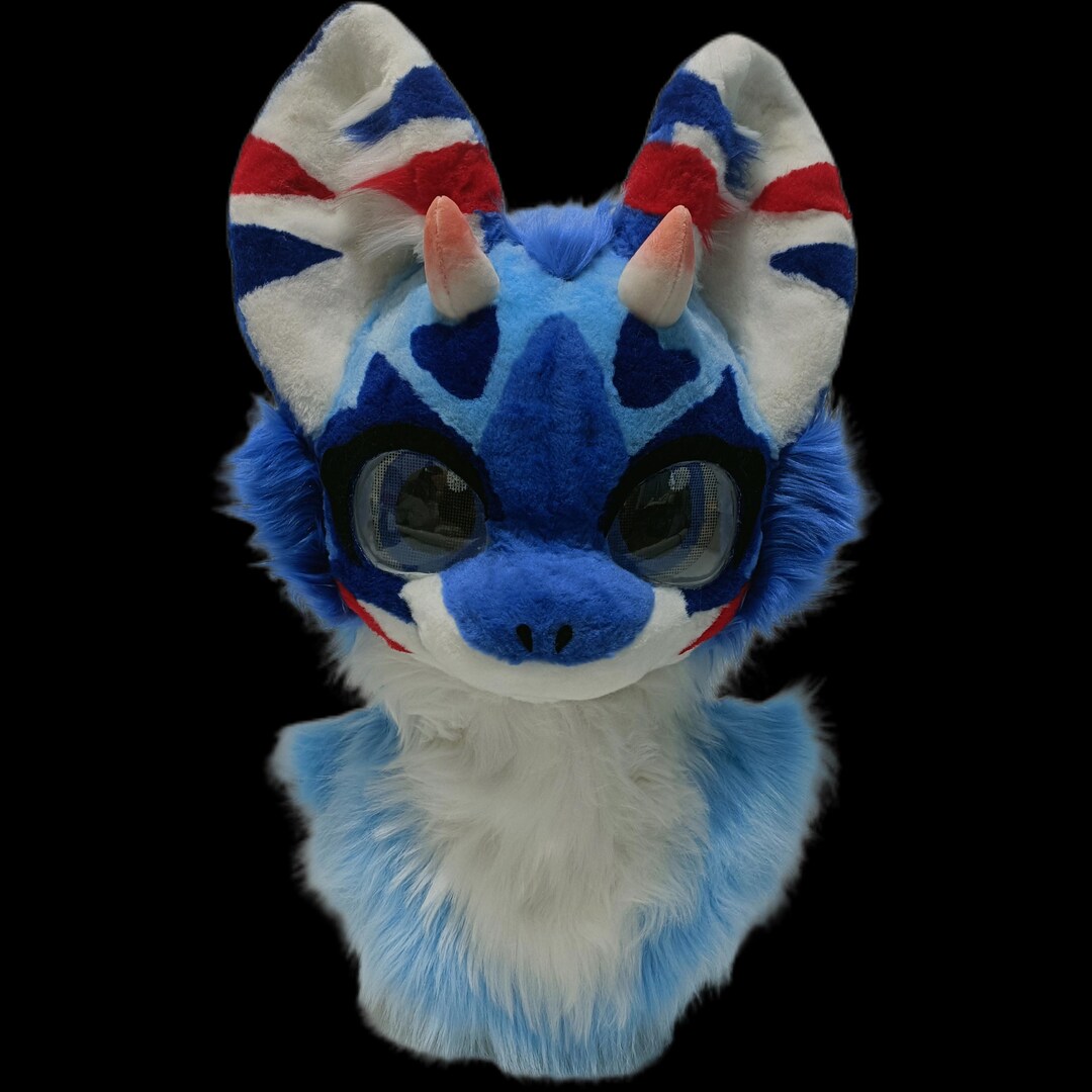 Fursuit Head, Furry Pre-made Fur Head , Furry Cosplay,fantasy Creatures ...