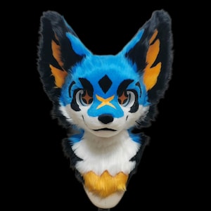 Fursuit Head, Furry Pre-made Fur Head, Furry Cosplay,fantasy Creatures ...