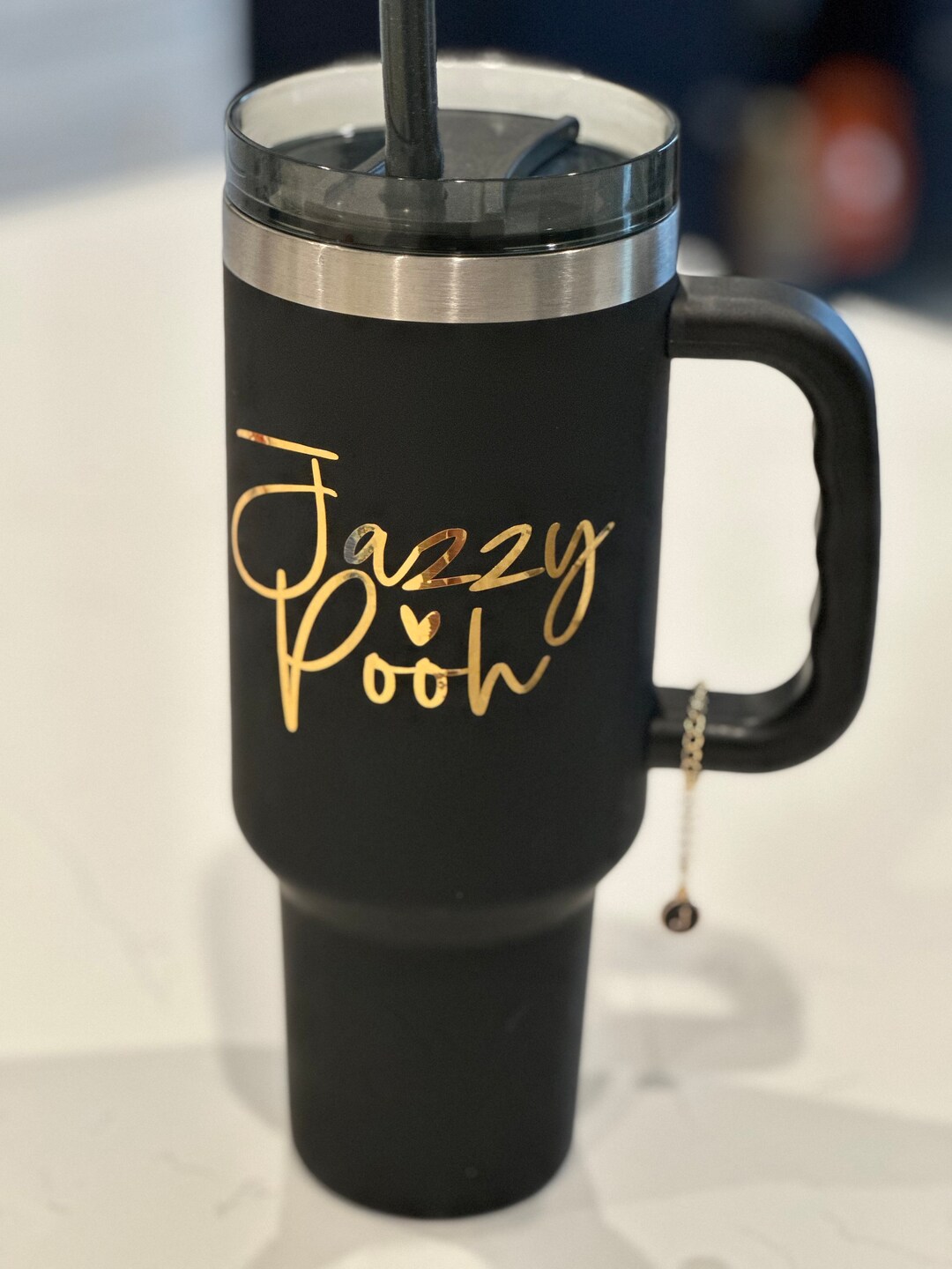 40 Oz Tumbler With Handle, Hot and Cold Drinks, Work Cup, Sports Cup ...