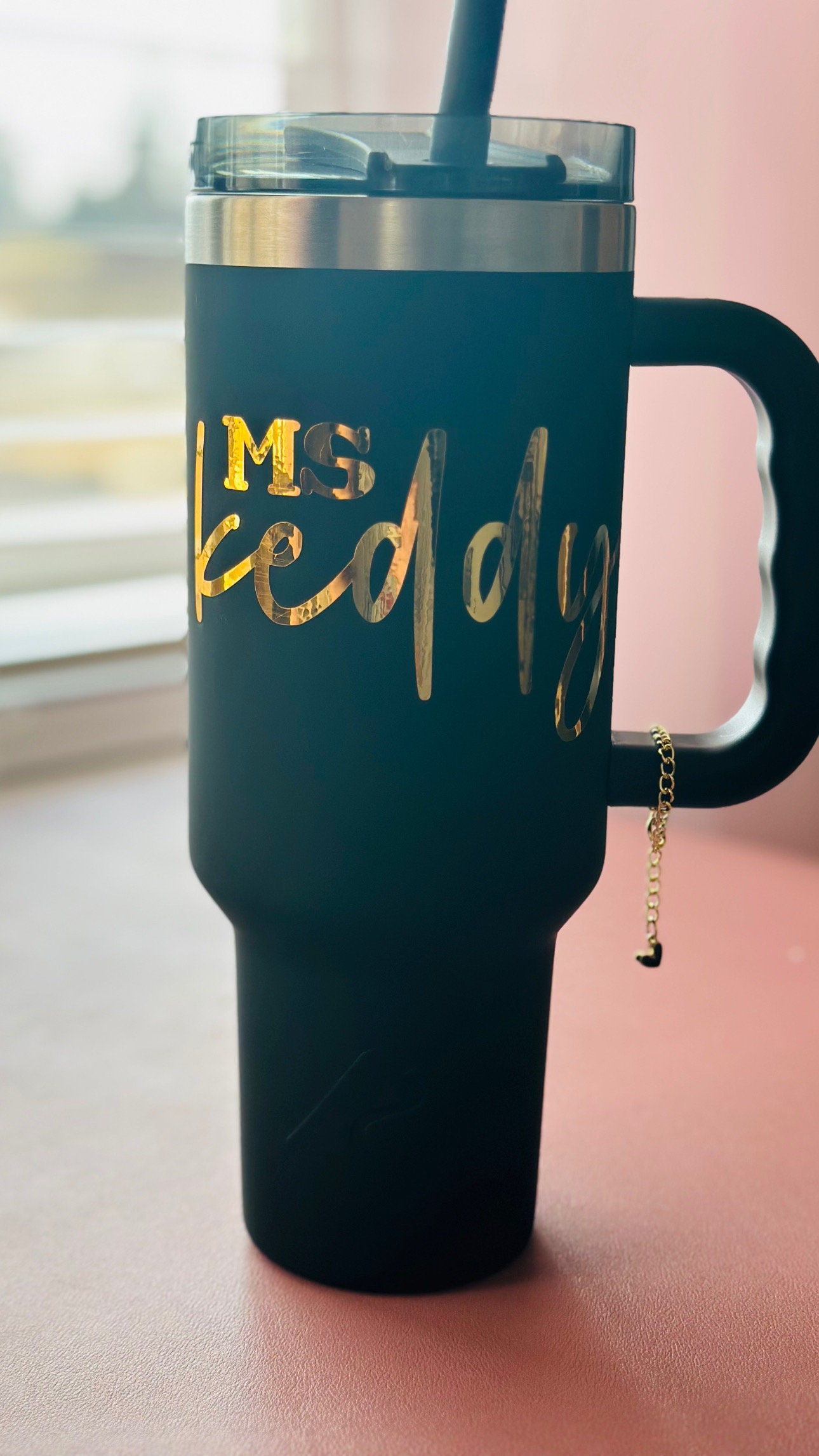 40 Oz Tumbler With Handle, Hot and Cold Drinks, Work Cup, Sports Cup ...