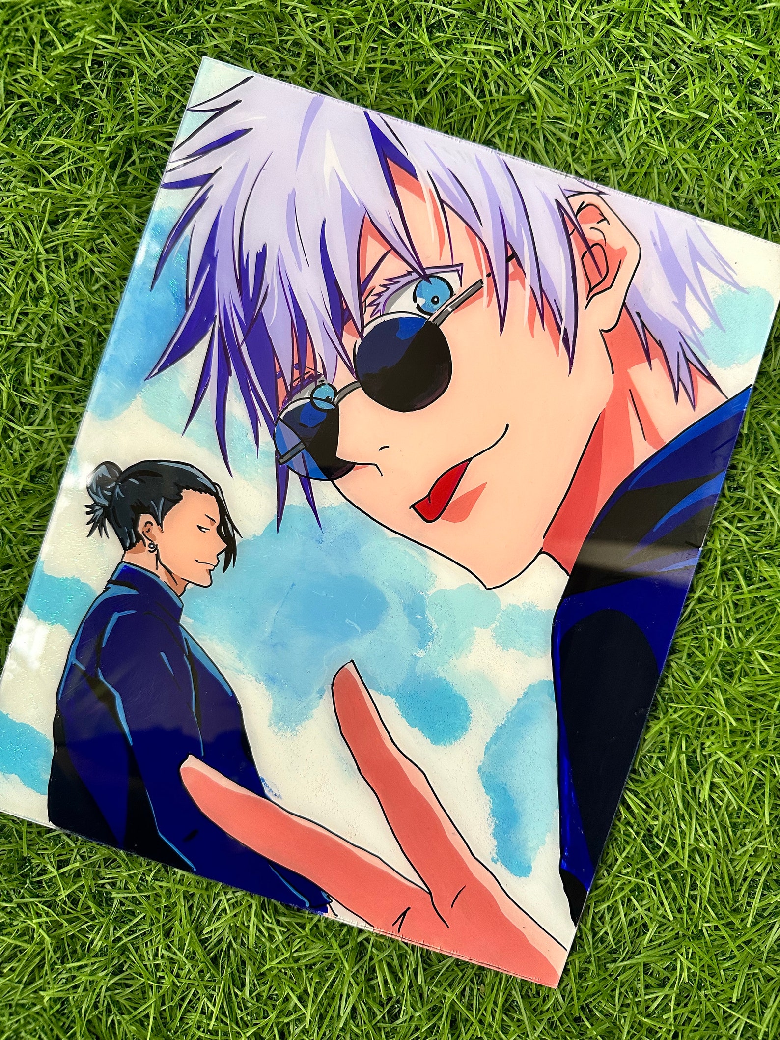 Anime Glass Paintings | Premade Glass Painting | Anime Painting ...