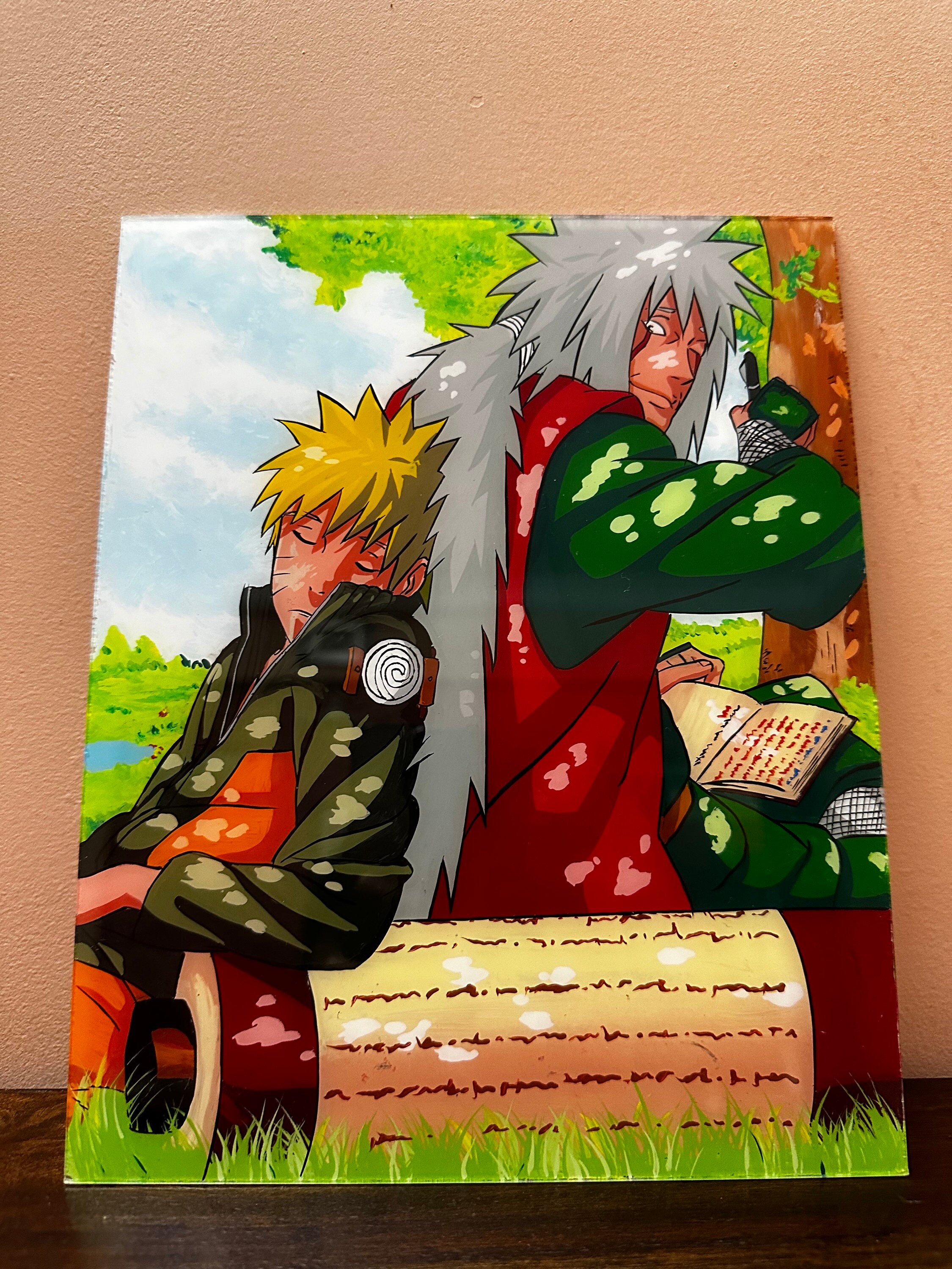 Anime Glass Paintings | Premade Glass Painting | Anime Painting ...