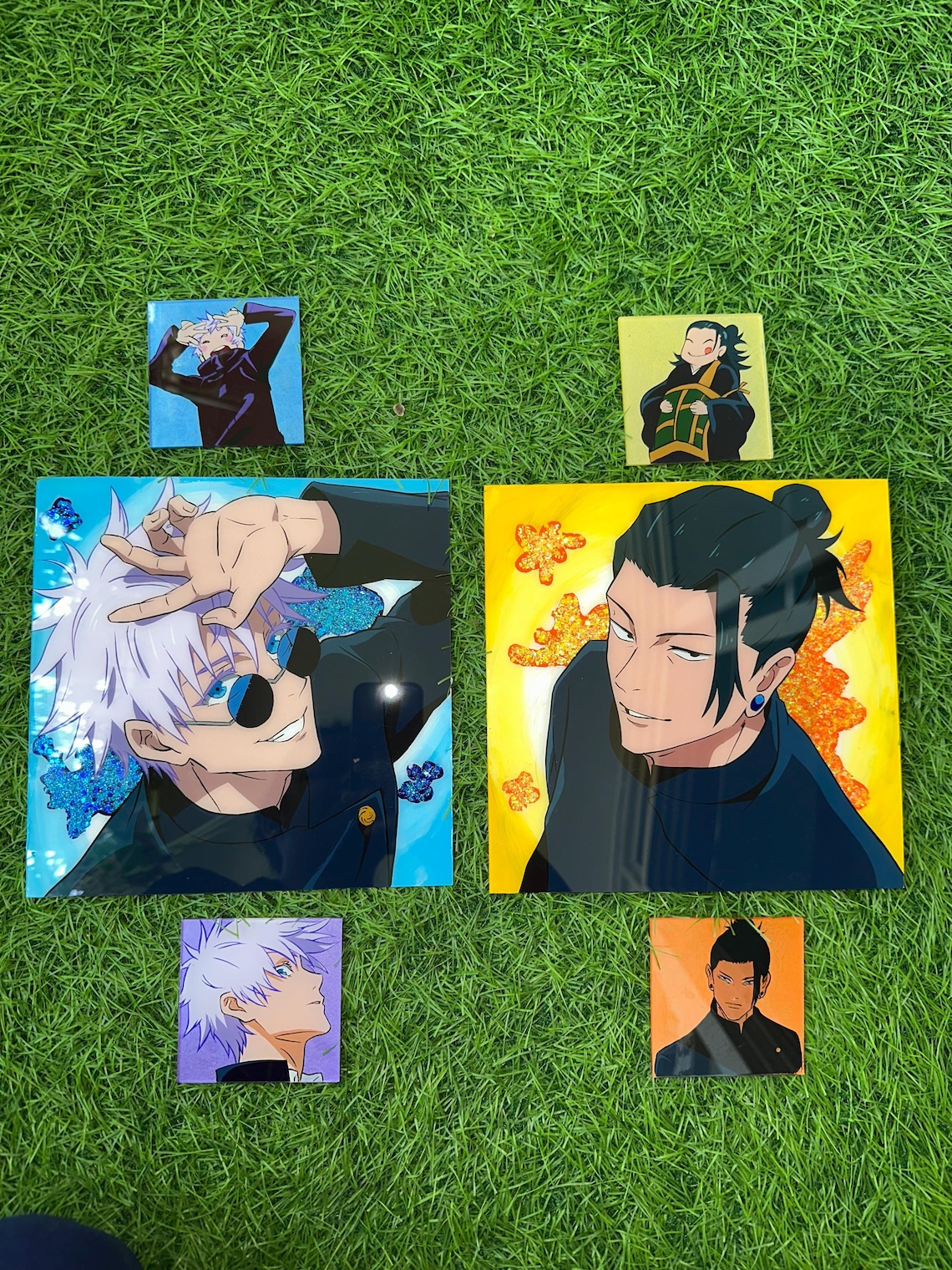 JJK Anime Glass Paintings | Premade Glass Painting | Anime Painting ...