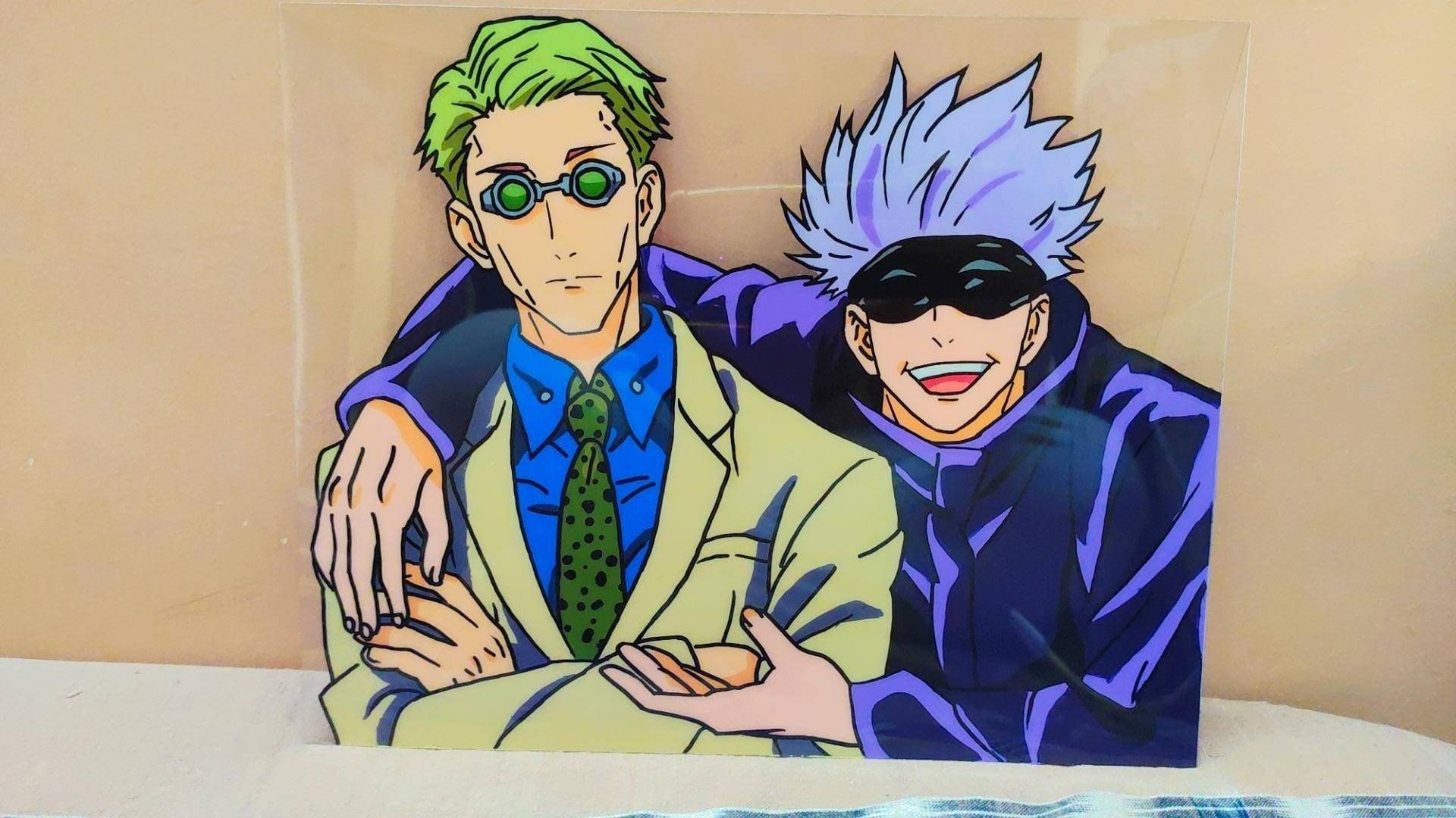 Gojo Satoru and Nanami Kento Acrylic Glass Painting Anime Painting ...