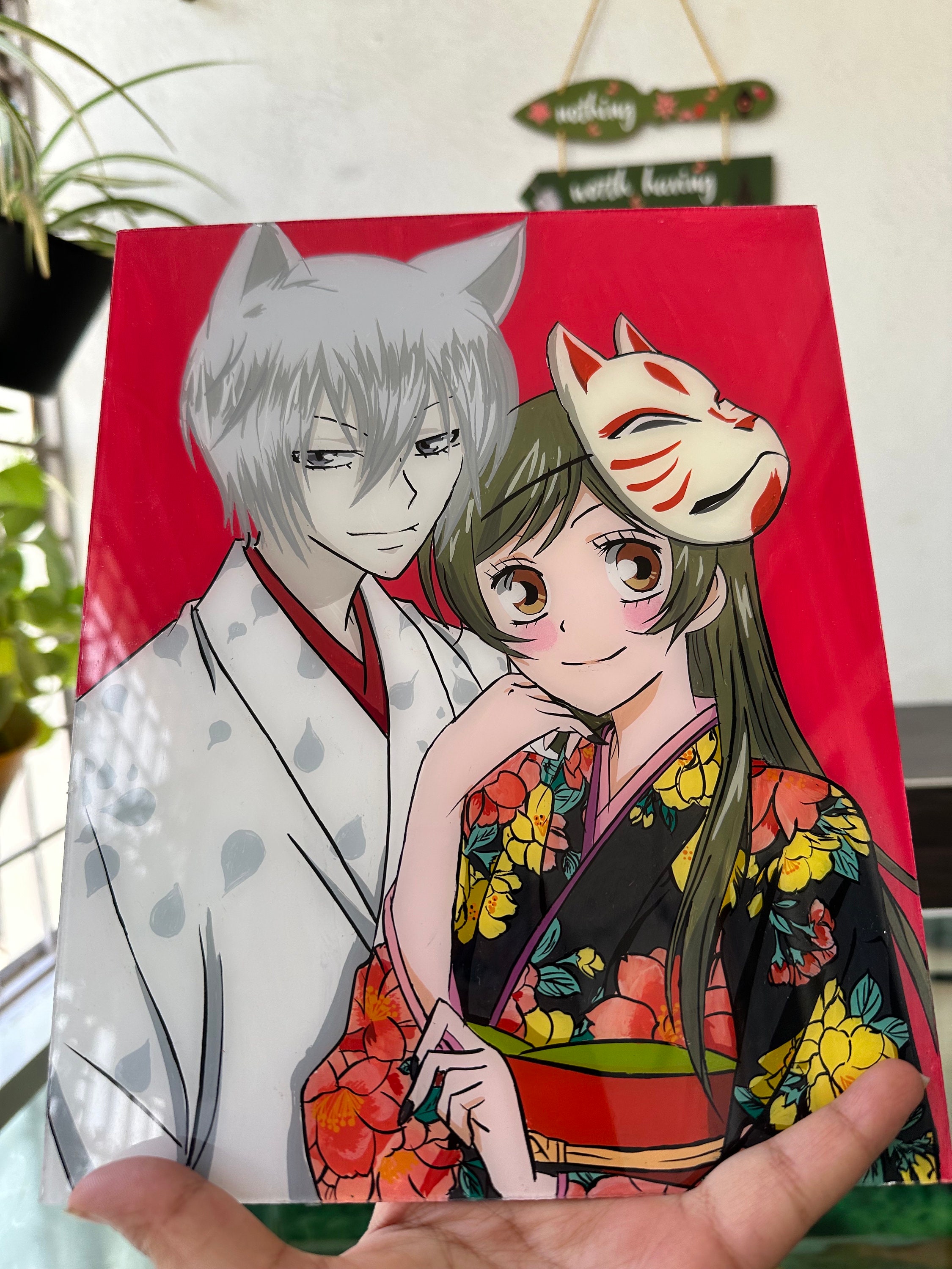 Anime Glass Paintings | Premade Glass Painting | Anime Painting ...