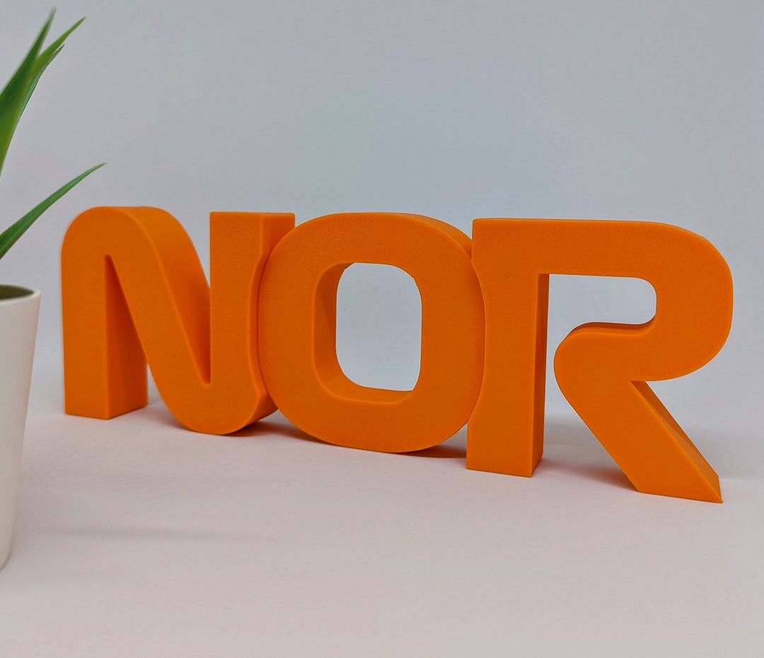 Lando Norris Formula 1 NOR Text Sign Mclaren Decorative, Great Gift for ...