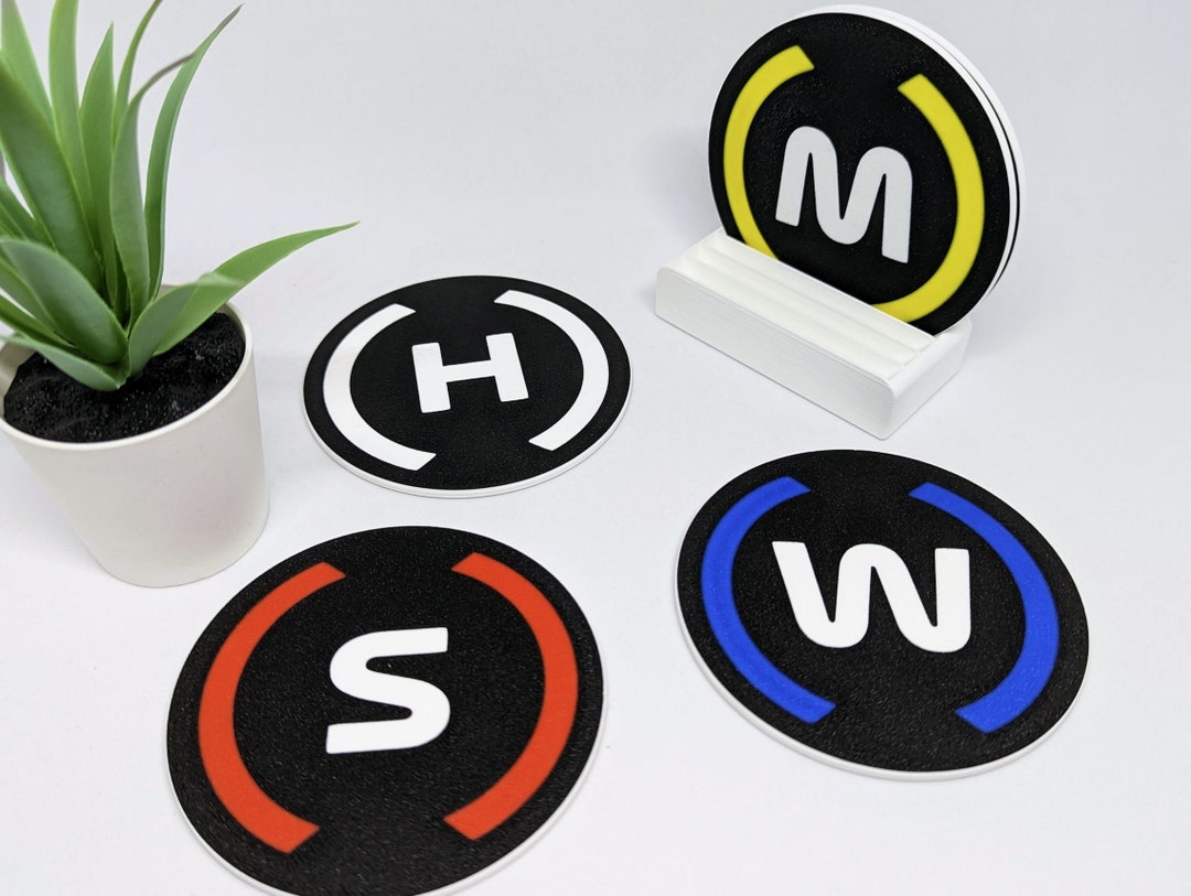 F1 Tire Compounds Coaster Set F1 2024 High Quality, Unique and Stylish ...