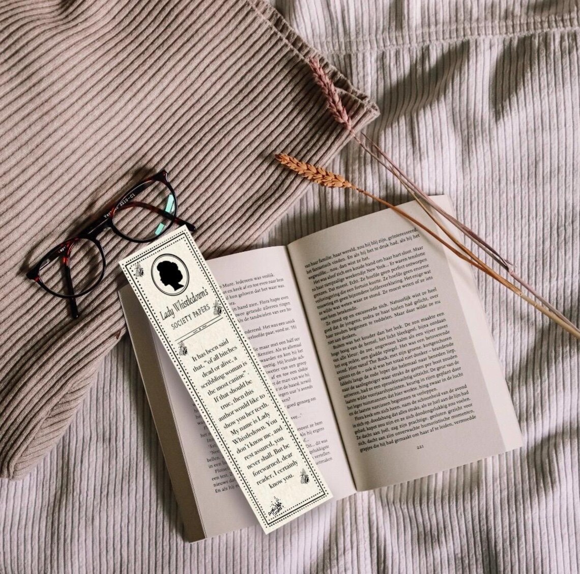 Printable Bookmarks - Hand Drawn Design - Elegant Bridgerton Theme ...