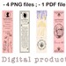 Printable Bookmarks - Hand Drawn Design - Elegant Bridgerton Theme ...