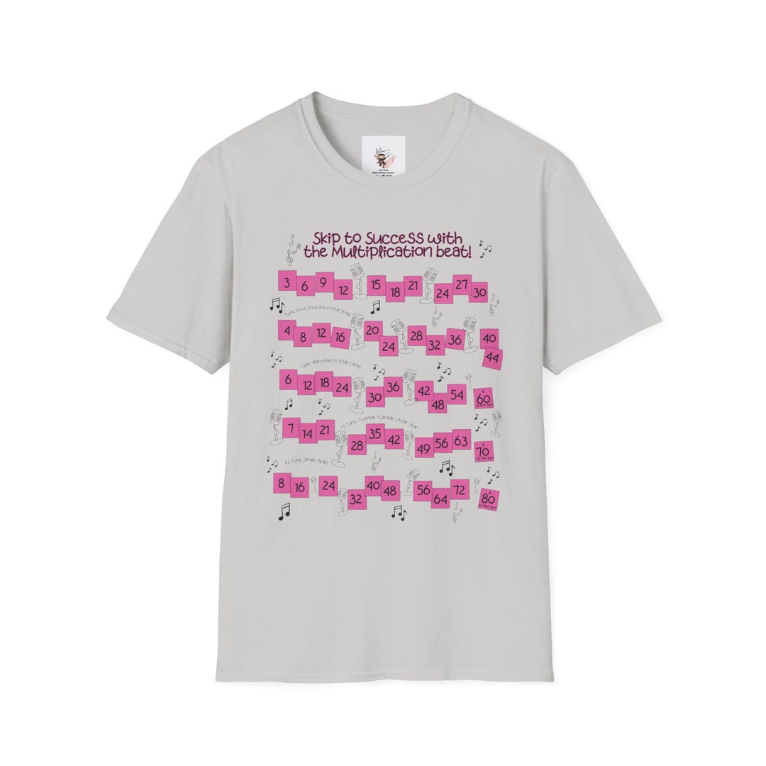 Skip Counting and Multiplication Strategies Unisex Softstyle T-shirt ...