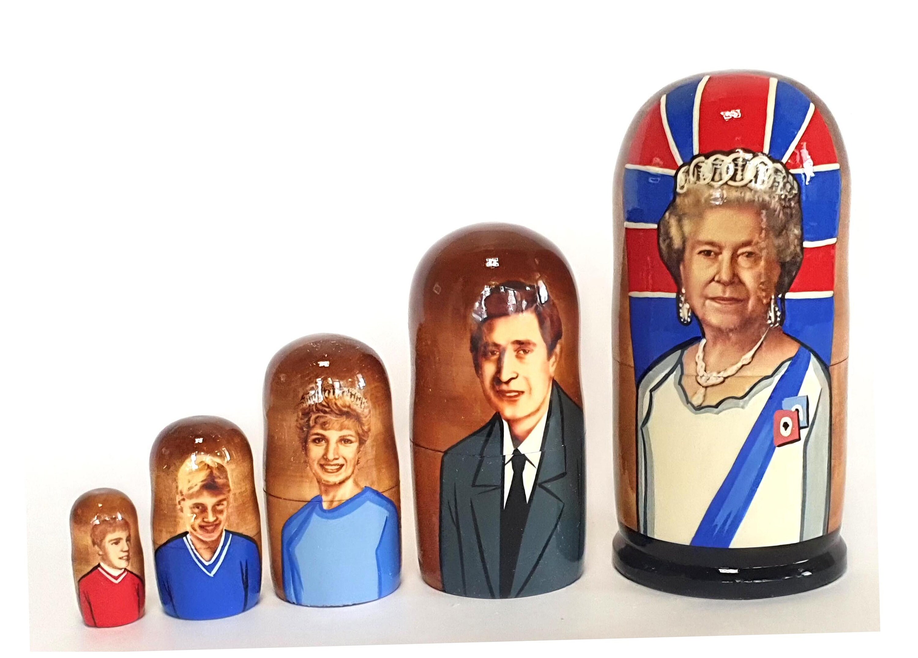 7.08 or 18 Cm Elizabeth II Nesting Dolls 7.08 or - Etsy