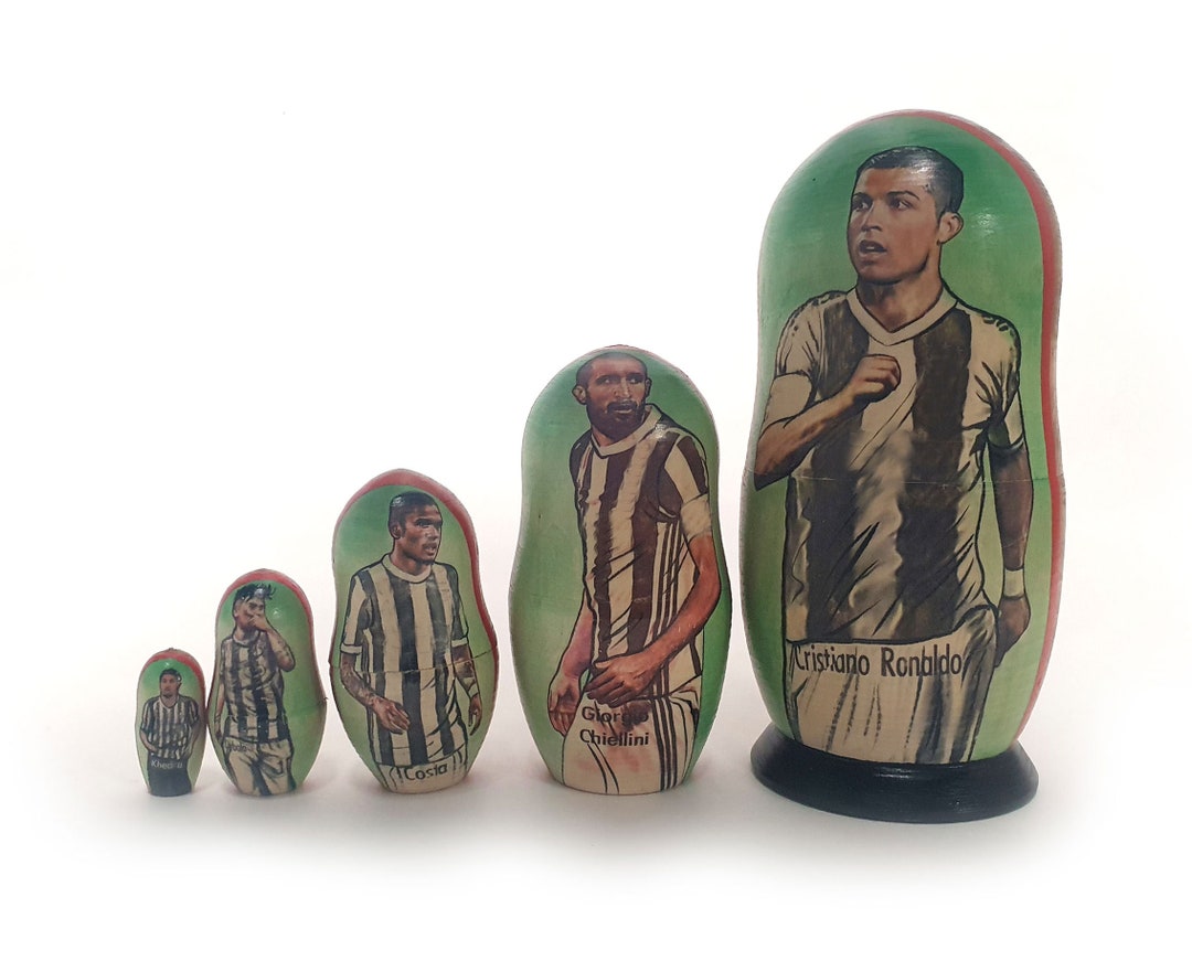 Cristiano Ronaldo Futbol Club Juventus Nesting Dolls - Etsy